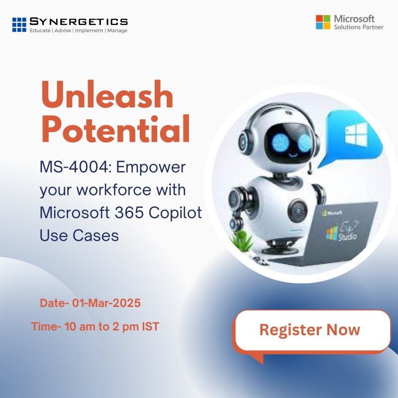 MS-4004: Empower Your Workforce with Microsoft 365 Copilot Use Cases MS-4004: Empower Your Workforce with Microsoft 365 Copilot Use Cases